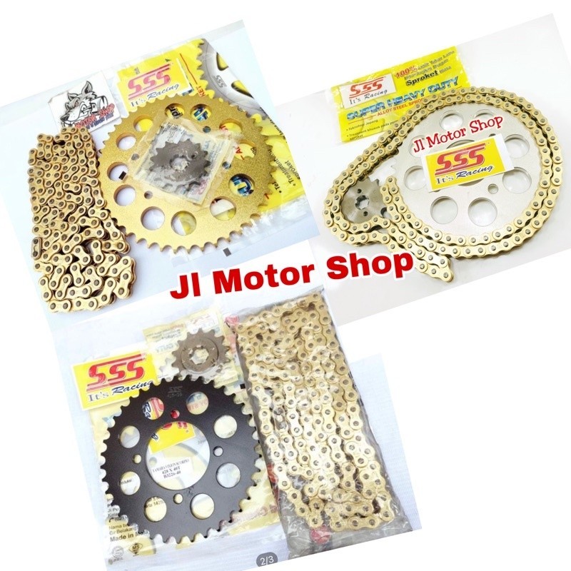 Jual Gear set Sss 415 428 Jupiter Z Old Jupiter Z Burhan Jupiter Mx Vega R Rxz Rxking Yamaha 125 ...