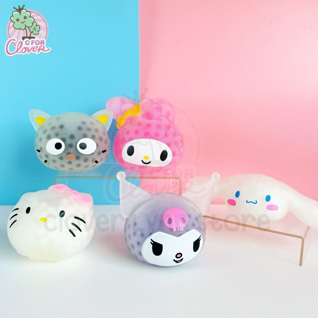 Jual CUTE CHARACTER HEAD SQUEEZE TOY kepala lucu waterbeads squeezy ...