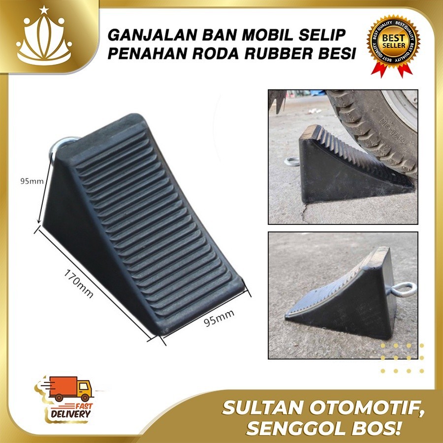 Jual Ganjalan Ban Mobil Parkir Penahan Roda Parking Chock | Shopee ...