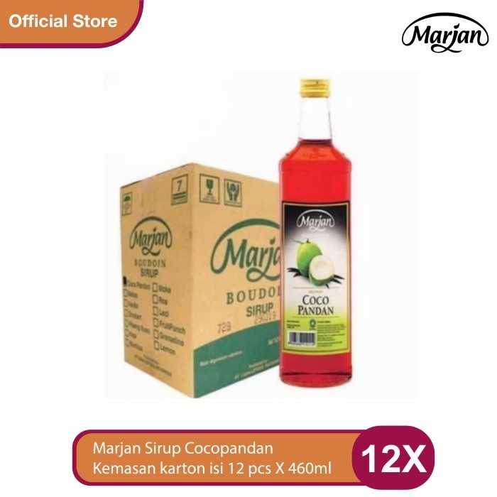 Jual Marjan Sirup Cocopandan 460 ml - Kemasan Karton Isi 12 pcs ...