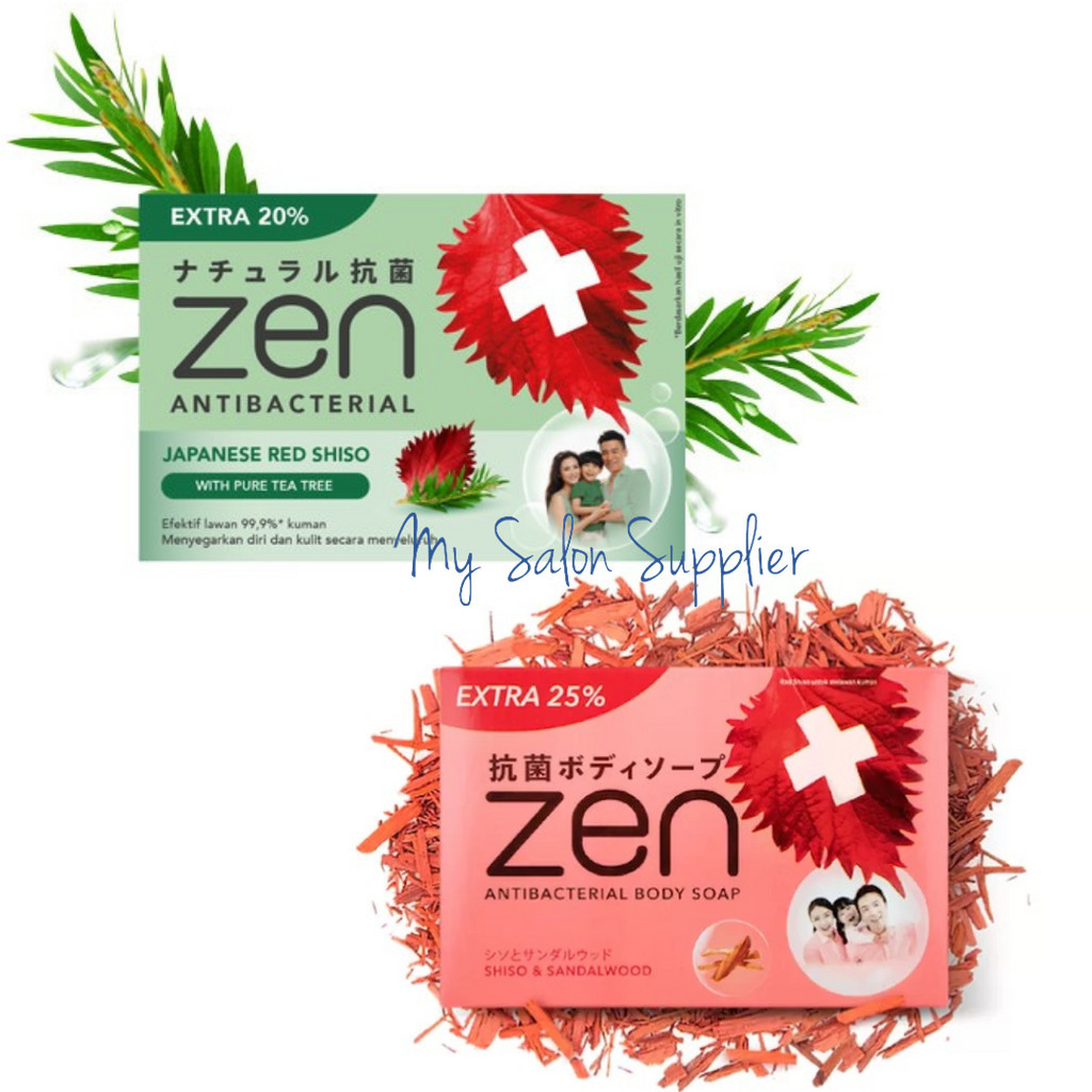 Jual Zen Antibacterial Sabun Batang Japanese Red Shiso Sandalwood ...