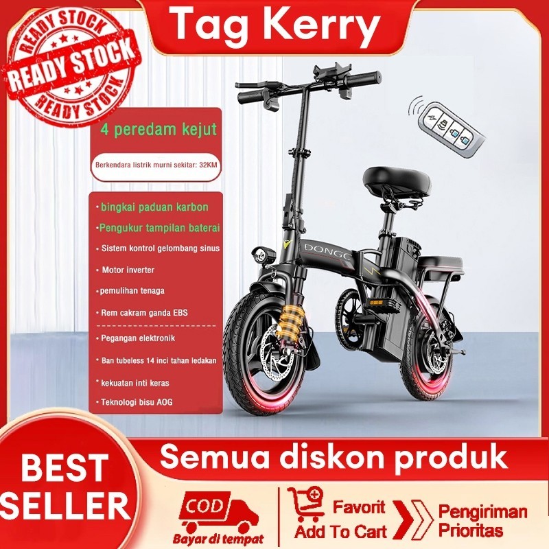 Jual promo Ready stock sepeda listrik lipat/Folding Bike Celcius ...