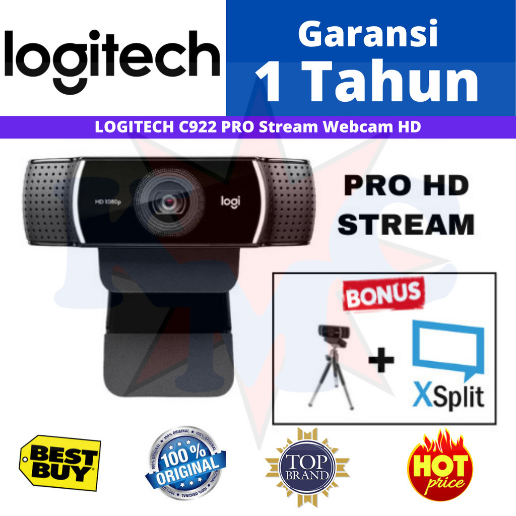 Jual Logitech Webcam C922 C 922 Pro Stream Webcam Full HD | Shopee ...