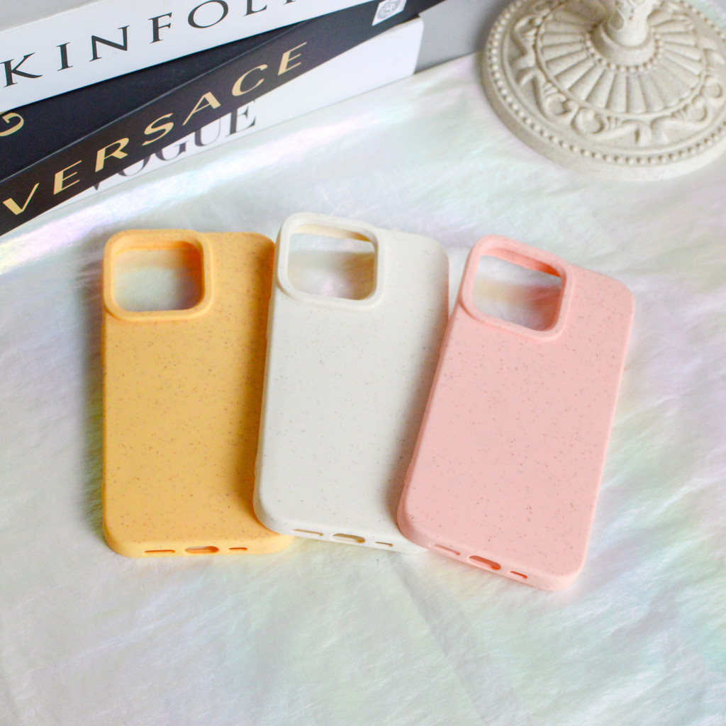 Jual i.case_store1 Straw Basic Case Pastel Color Compatible For iPhone ...