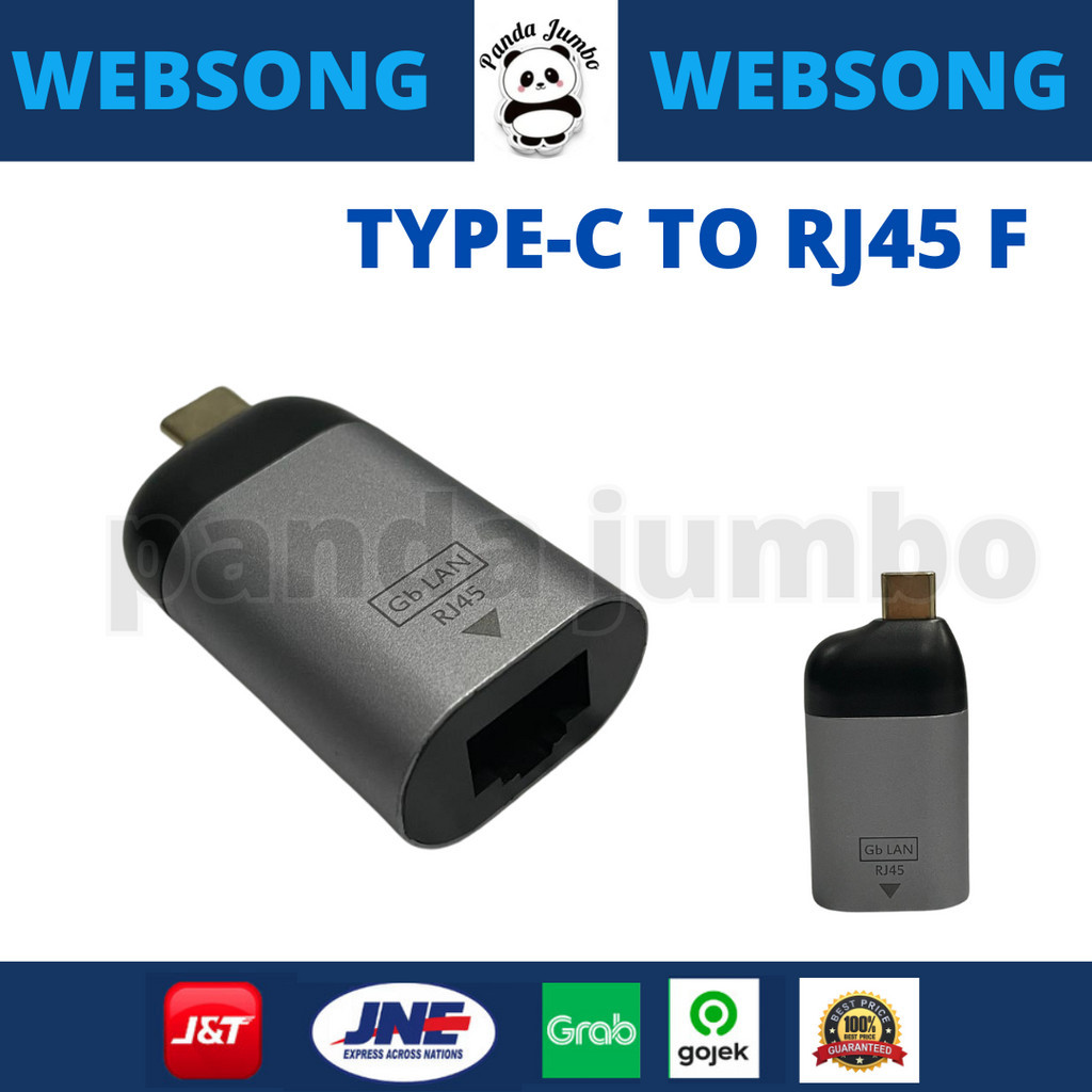 Jual WEBSONG USB TYPE-C TO RJ45 F CONNECTOR (PJ) | Shopee Indonesia
