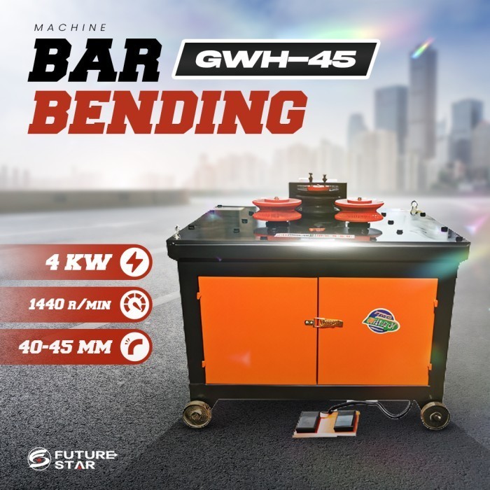 Jual MESIN BENDING BESI BAJA GWH 45 / MESIN TEKUK BESI BAJA 45mm ...