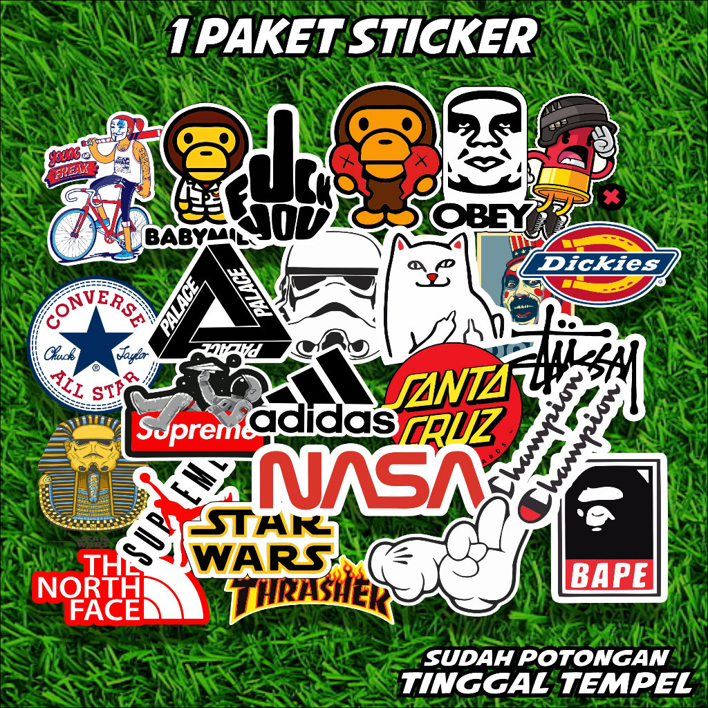 Jual Stiker Logo Tahan Air Untuk Koper / Mobil / Skateboard / Laptop ...