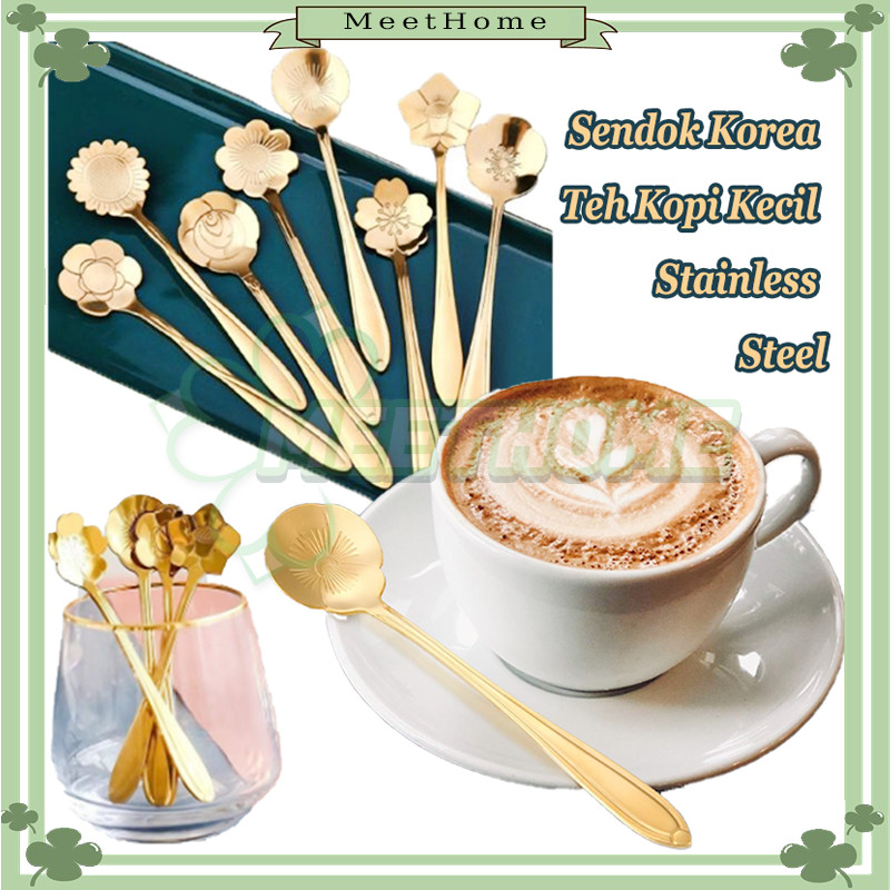 Jual Sendok Bunga Emas/Tea Spoon Mewah Berkelas/Sendok Teh Gold Mewah ...