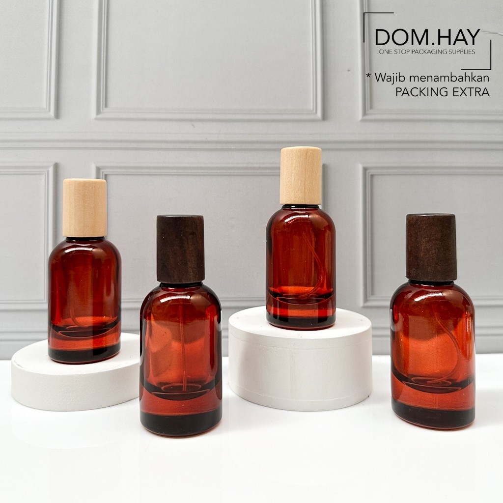 Jual 30ml Botol Parfum Merah Candy Wood Drat LBC Botol Kaca Parfume Isi ...