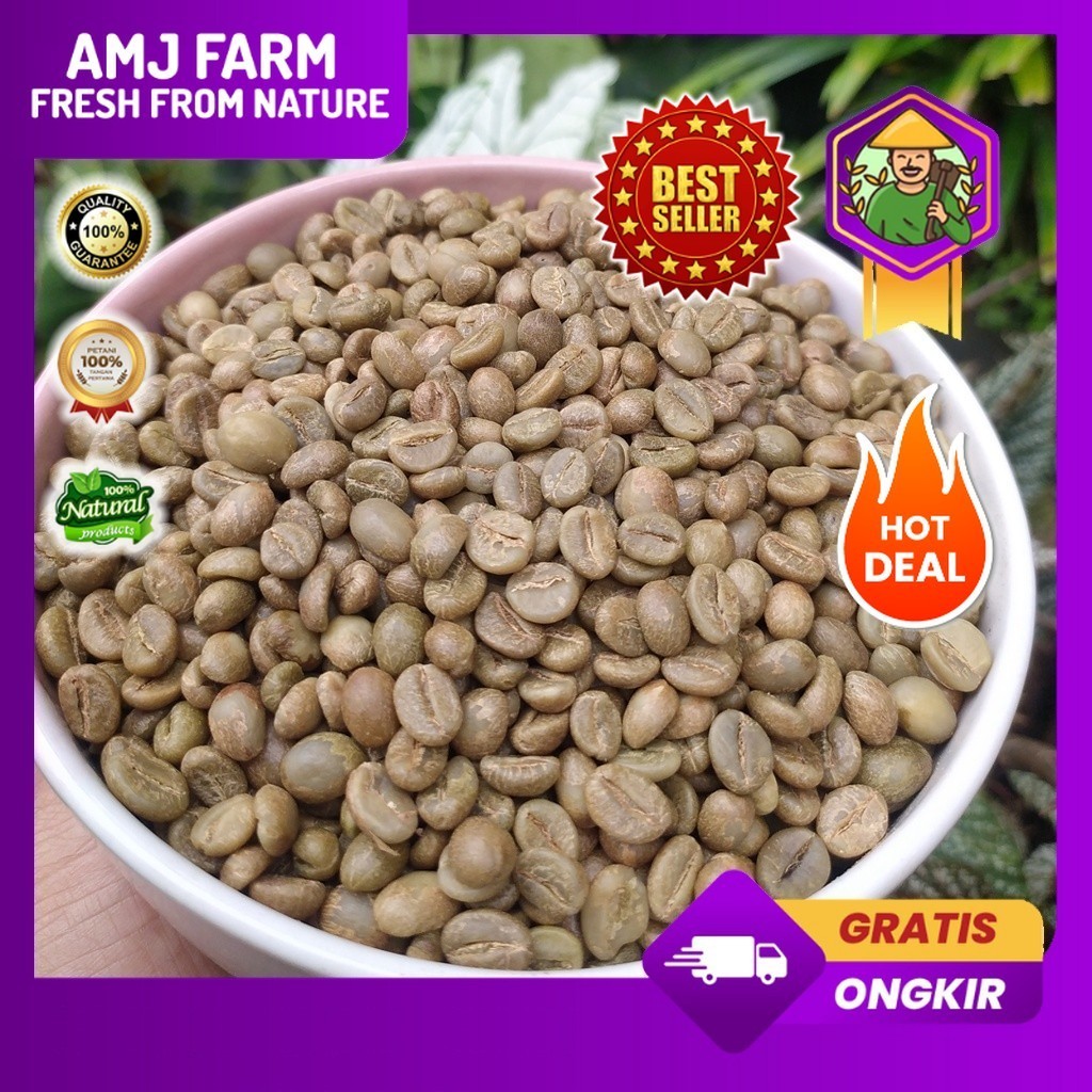 Jual PREMIUM QUALITY 1 Kg Green Bean Kopi Robusta Gunung Kawi / Kopi ...