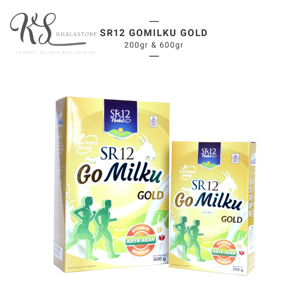 Jual SR12 Gomilku Gold Susu Kambing Etawa Tinggi Kalsium Kandungan Gizi Super Lengkap 200gr dan ...
