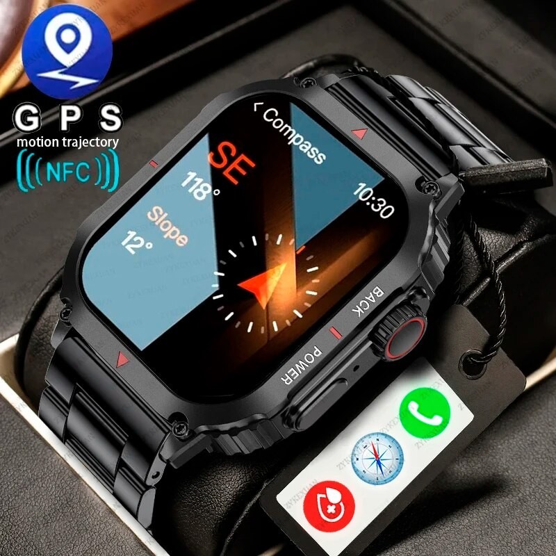 Jual Jam Tangan Pria New Men's Smartwatch GPS Movement Track NFC ...