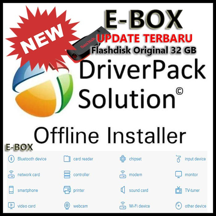 Jual DriverPack Solution Offline USB Flashdisk 32GB | Shopee Indonesia