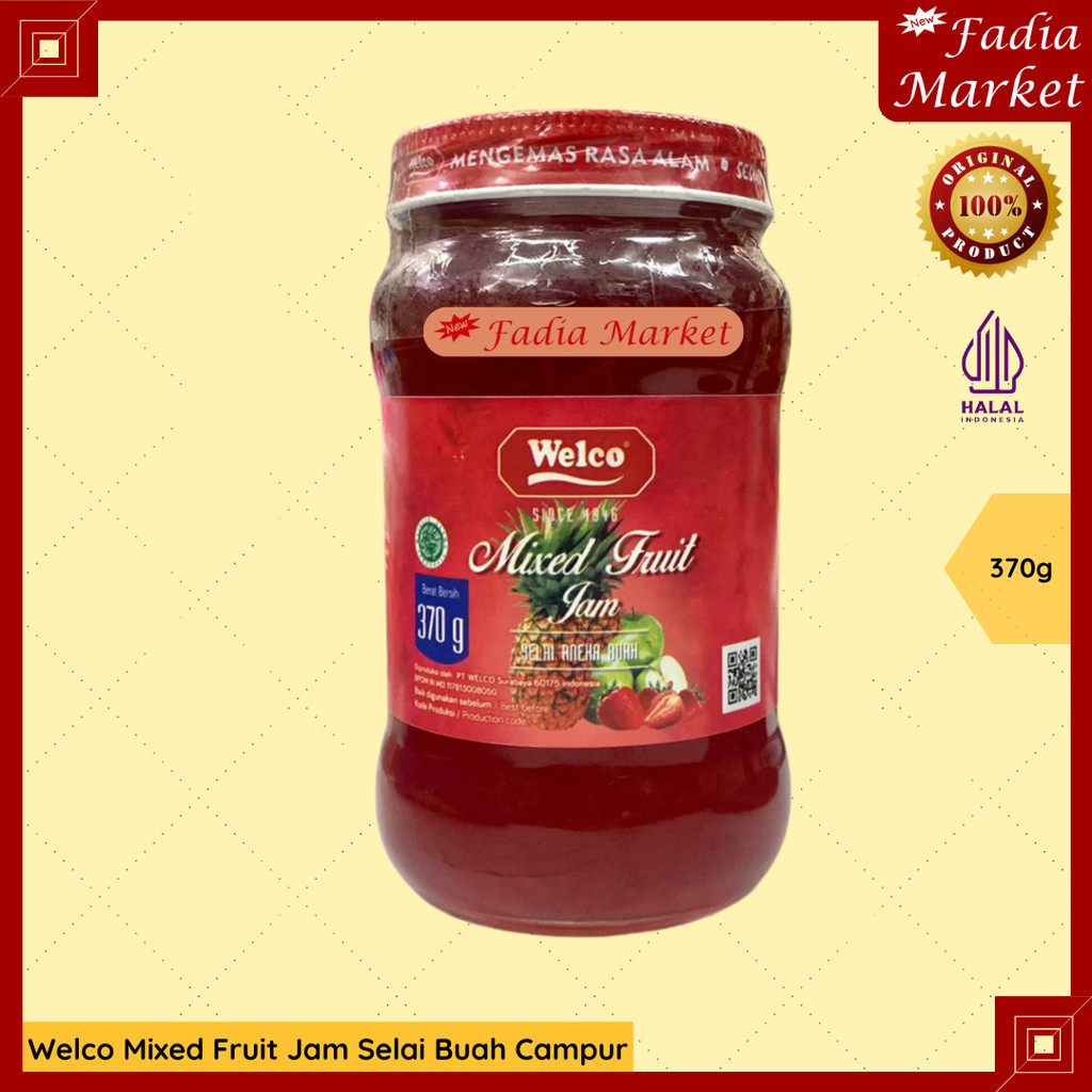 Jual Welco Mixed Fruit Jam Selai Roti Buah Campur 370g | Shopee Indonesia