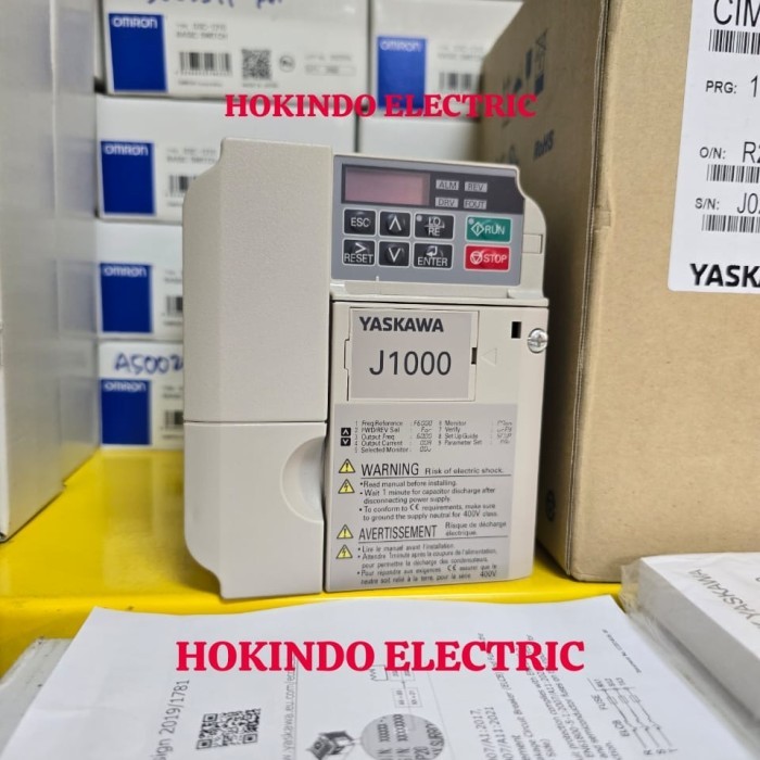 Jual INVERTER YASKAWA J1000 1.5KW/0.75KW 3PHASE 380-480VAC CIMR-JT4A0004BAA | Shopee Indonesia