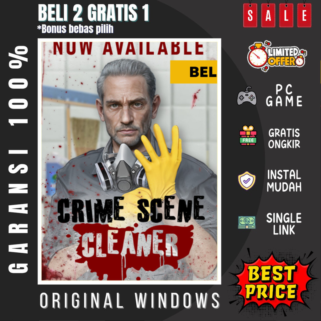 Jual CRIME SCENE CLEANER - GAME PC - GAME LAPTOP - PC GAMES - BELI 2 ...