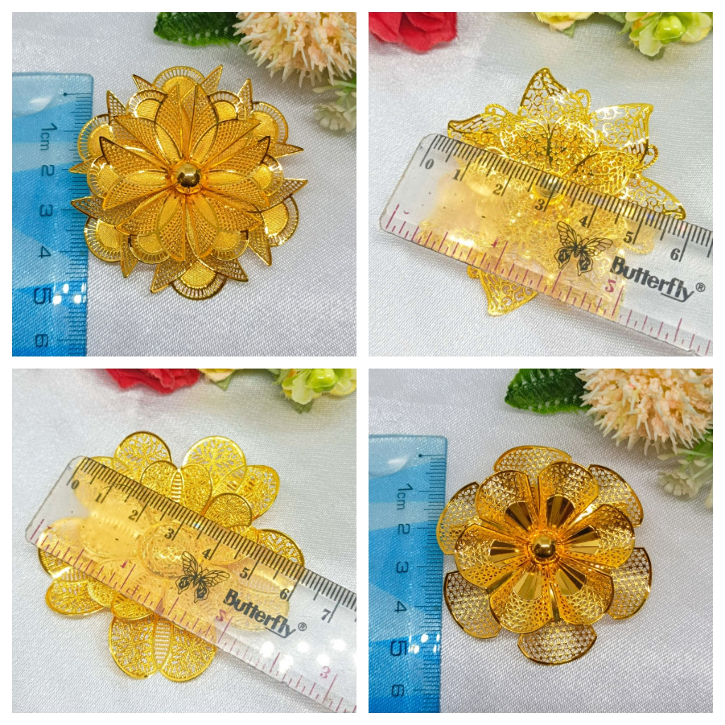 Jual Grosir Bros Pin Bross Import Perhiasan Dubai Bunga Kendari Model ...