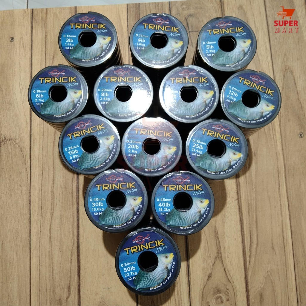 Jual Supermart Surabaya Senar nilon Trincik Relix Nusantara panjang 50m ...