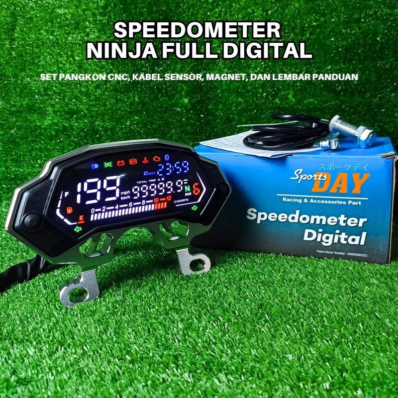 Jual SPEEDOMETER NINJA FULL INDIKATOR DIGITAL SPEEDO NINJA SET PANGKON ...
