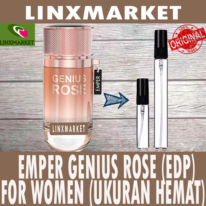 Jual EMPER GENIUS ROSE FOR WOMEN EDP EAU DE PARFUM UKURAN HEMAT ...