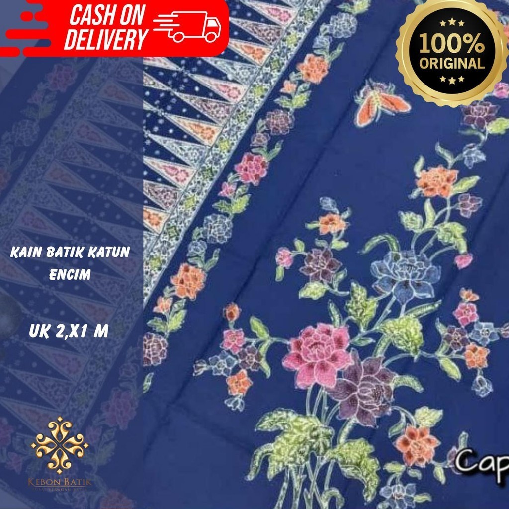 Jual Kain batik Motif Bunga Batik Encim 2402030001 | Shopee Indonesia