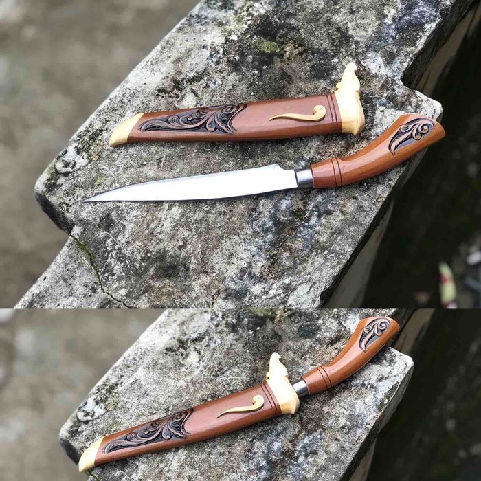 Jual pisau dapur 1set / Badik asli bugis / badik kecil buat jaga diri ...