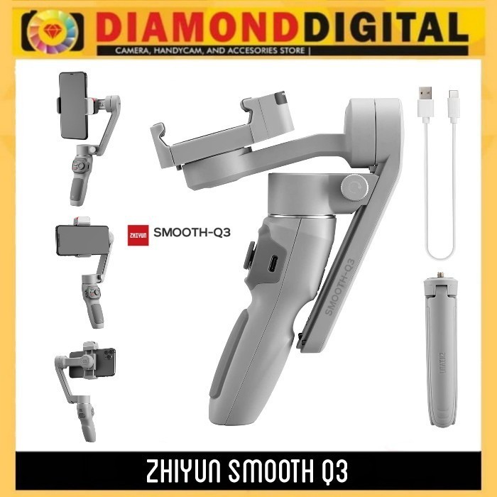 Jual Produk 100% Original Zhiyun Smooth Q3 Gimbal Stabilizer HP Zhiyuntech Smooth Q3 | Shopee ...