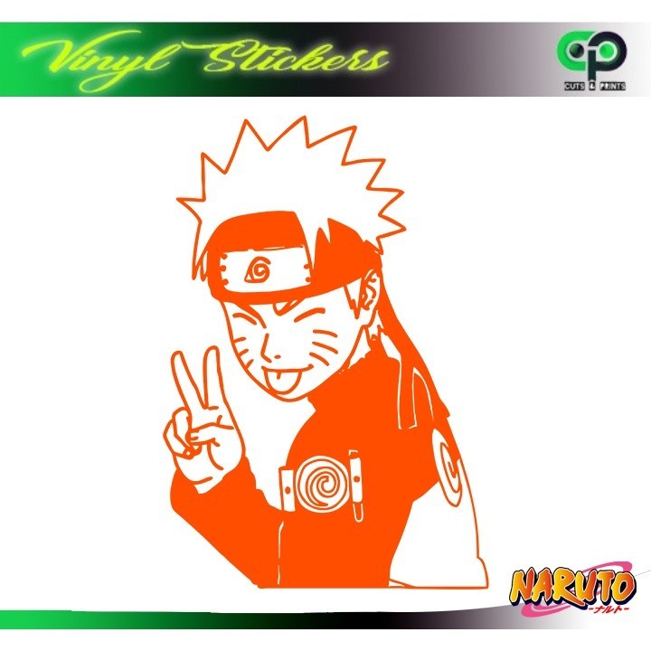 Jual Naruto 003 - Naruto/Boruto Vinyl Sticker (For Laptop, Motorcycle ...
