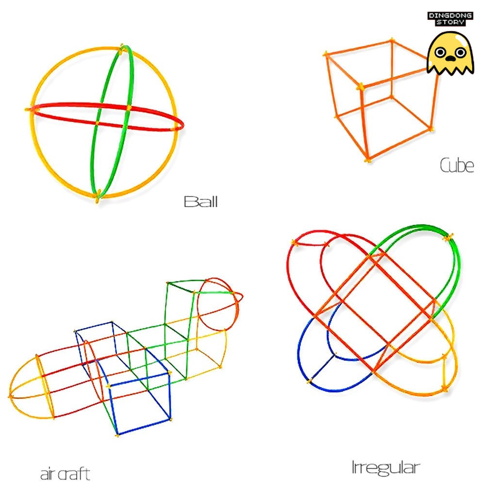 Jual MAINAN ANAK PIPA PUZZLE MAGIC STRAW 4D ISI 50PCS PUZZLE SEDOTAN ...