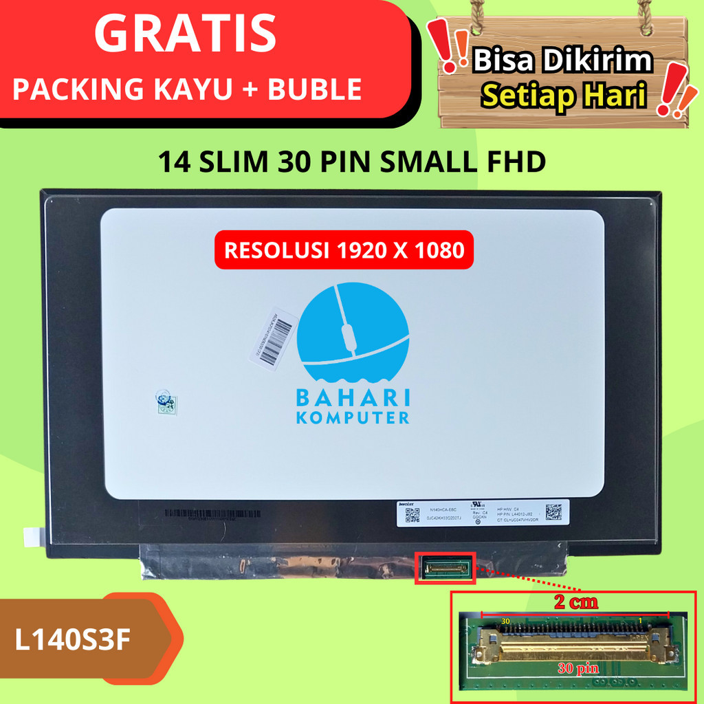 Jual LED LCD Asus Vivobook 14 A412 A412F Series 14.0inch 30pin slim ...