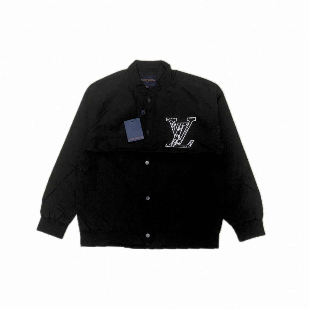 Jual Bomber Jacket Chess Pattern Monogram Logo Embroidered | Shopee ...