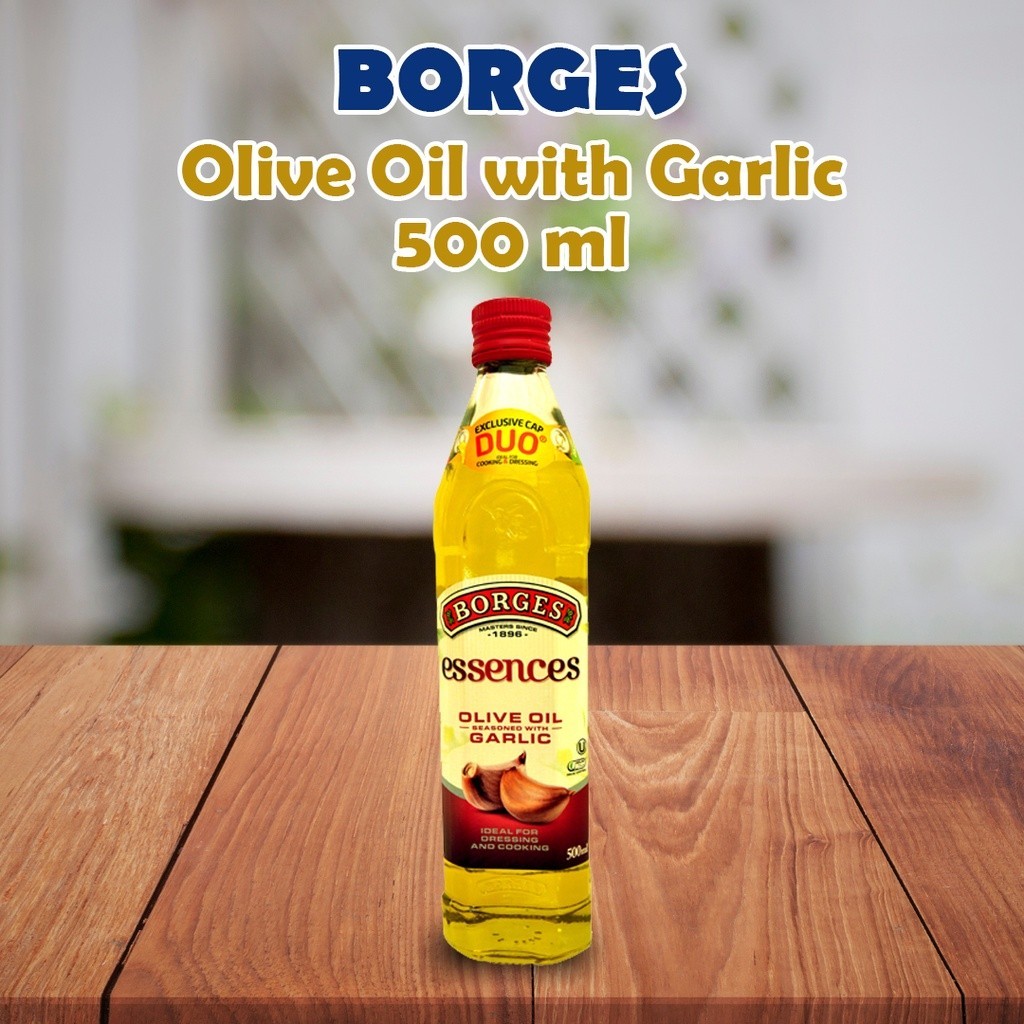 Jual BORGES Olive Oil with Garlic 500 ml | Shopee Indonesia