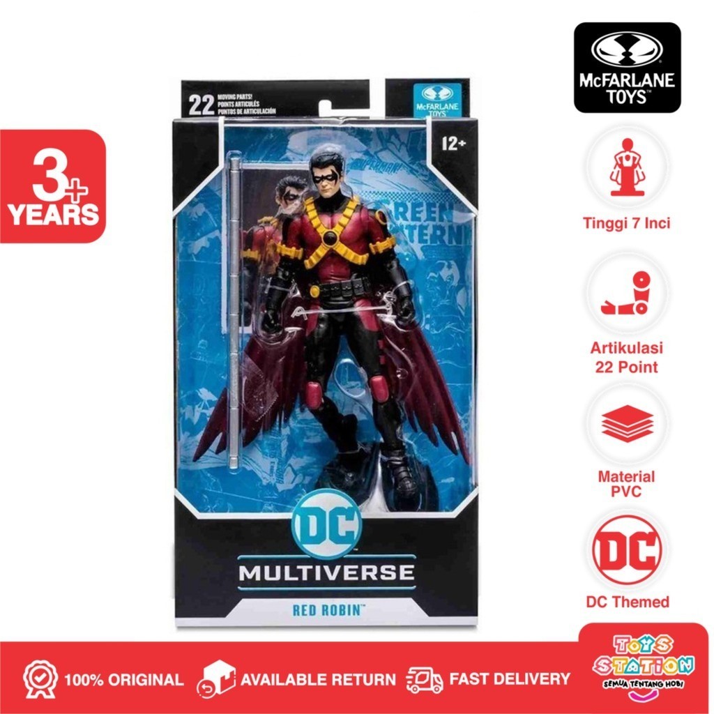 Jual Action Figure Mcfarlane DC Multiverse Red Robin Original ...