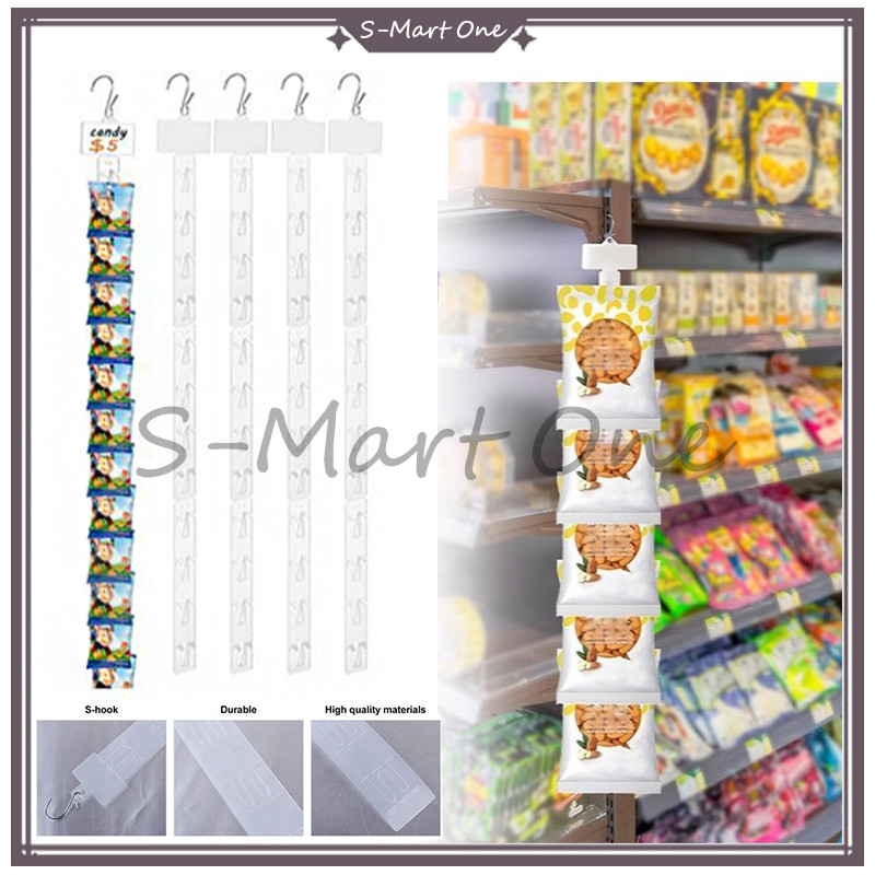 Jual 10Pcs Clip Strip Display Makanan /Supermarket Snack Plastic Clip ...