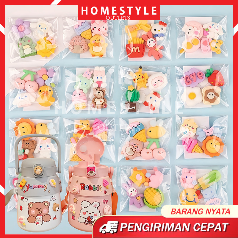Jual Cute Deco Sticker Botol Sandal Handphone / Stiker 3D Botol Minum ...