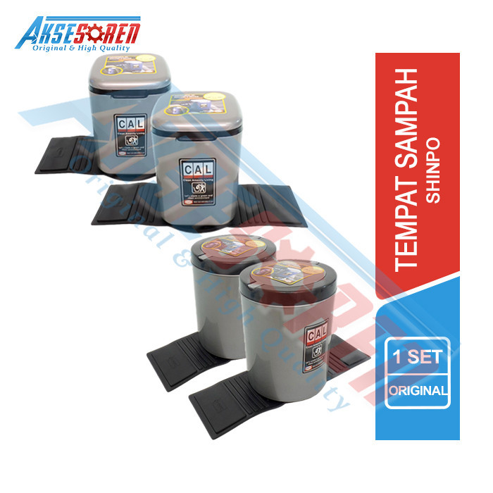 Jual Aksesoren Tempat Sampah Mini Shinpo [217M / 218M] / Wadah Sampah Mobil / Tong Sampah Bulat ...