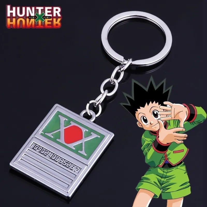 Jual Anime Hunter x Hunter Keychain GON FREECSS License Metal Card Tag ...
