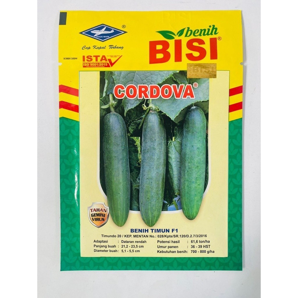 Jual Benih timun tahan virus f1 CORDOVA dari CAP KAPAL TERBANG #Agraris ...