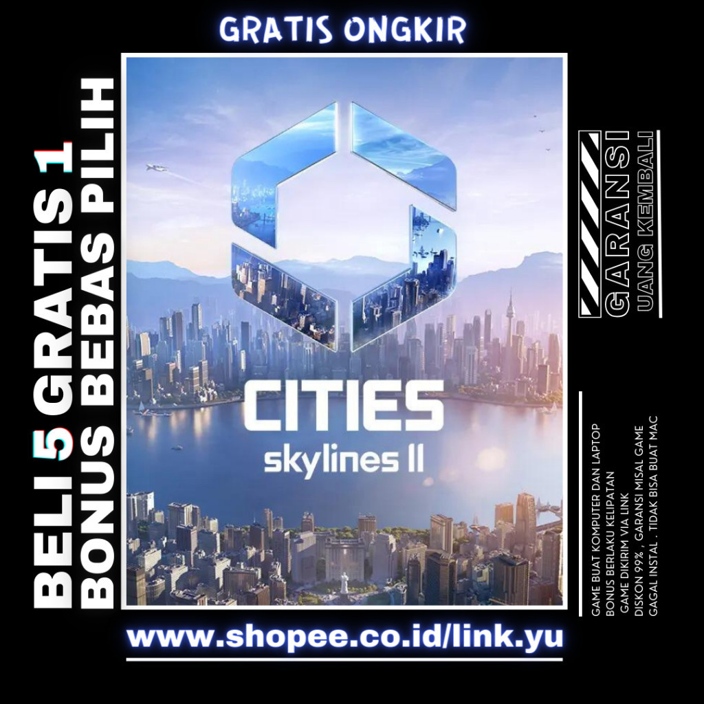 Jual CITIES SKYLINES 2 - LINK DOWNLOAD - GAME PC - GAME LAPTOP - GAME OFFLINE - GAME PC MURAH ...