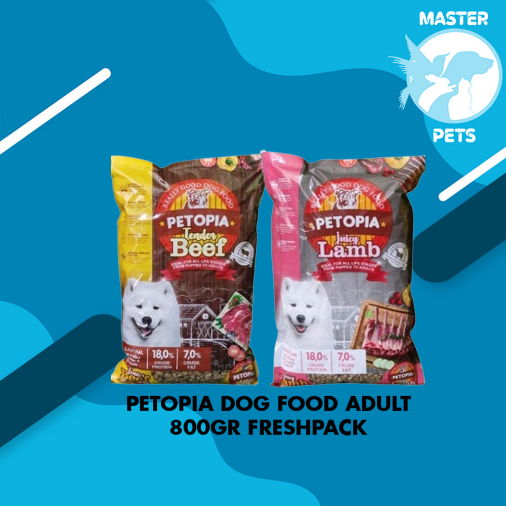 Jual Makanan Anjing Petopia Dog Food Adult Puppy Fresh Pack 800 Gram ...