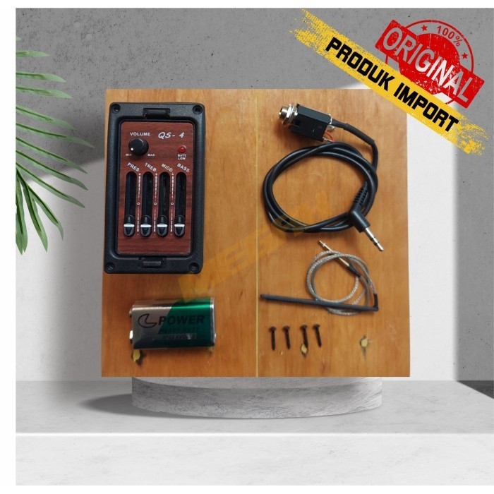 Jual Preamp Gitar Akustik QS4 / Equaliser Gitar Akustik QS-4 | Shopee ...