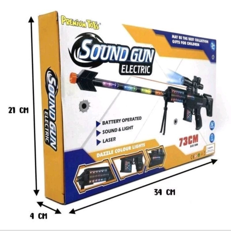 Jual [station] Mainan Anak Mesin Tembak Tembakan Suara & Lampu - Toy Gun M416 Assault Riffle ...