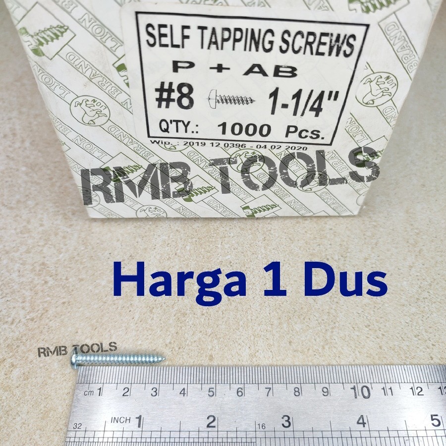 Jual #8x1-1/4 Sekrup Tapping PH 8 / Skrup Tapping Screw PH 8 1000Pcs ...