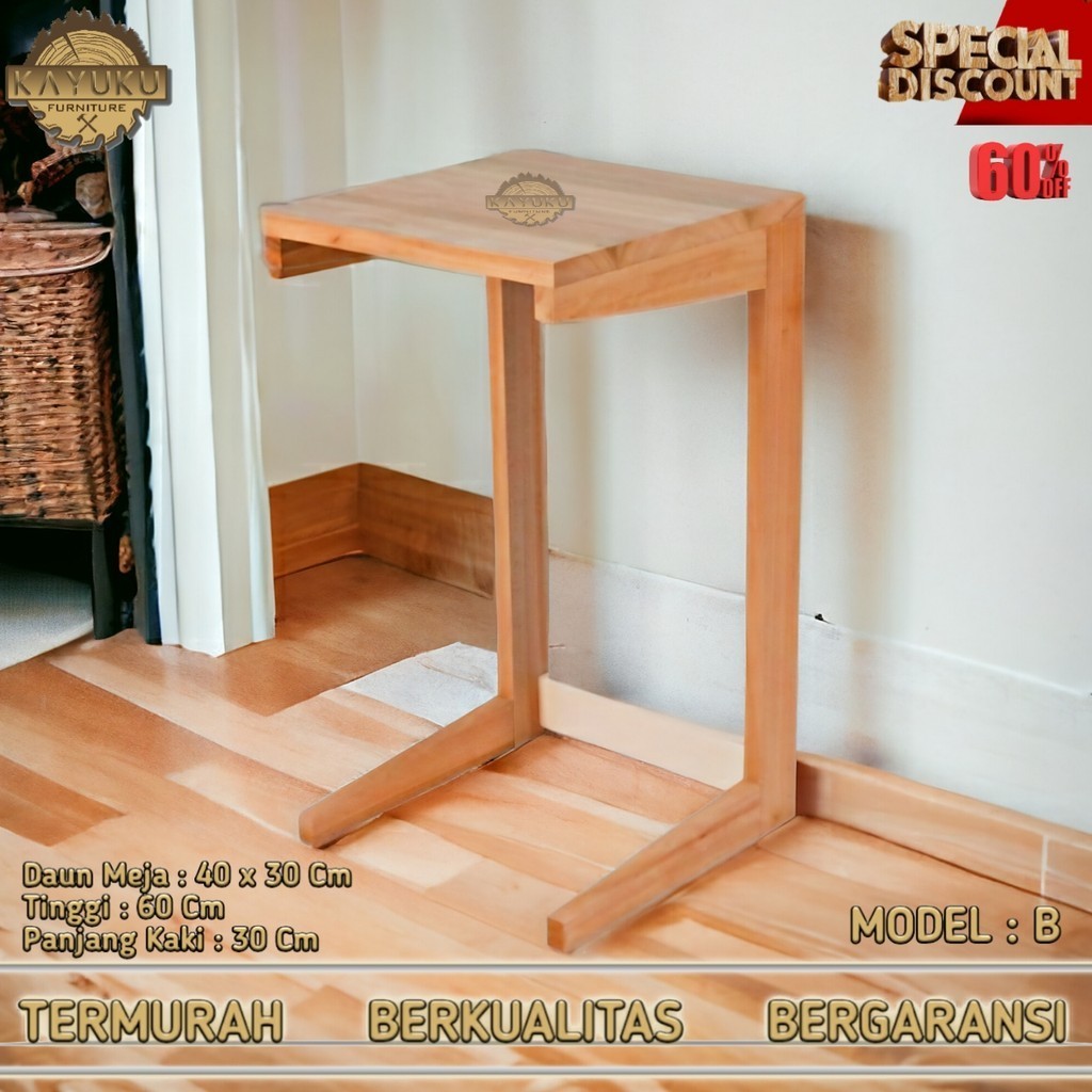 Jual Meja sofa minimalis meja laptop side table Coffee table sofa table ...