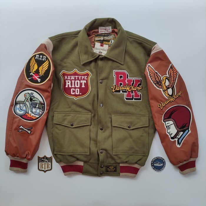 Jual VARSITY JACKET RAWTYPE RIOT RIDWAN KAMIL SERIES RAWTYPERIOT ...