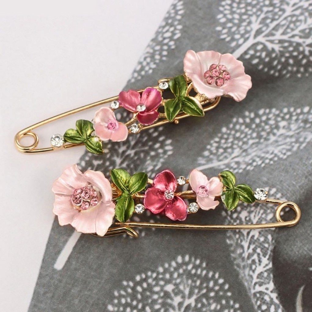 Jual Bros Pin Mewah Bunga Korea Bros Hijab Cantik Bros Peniti Jilbab ...