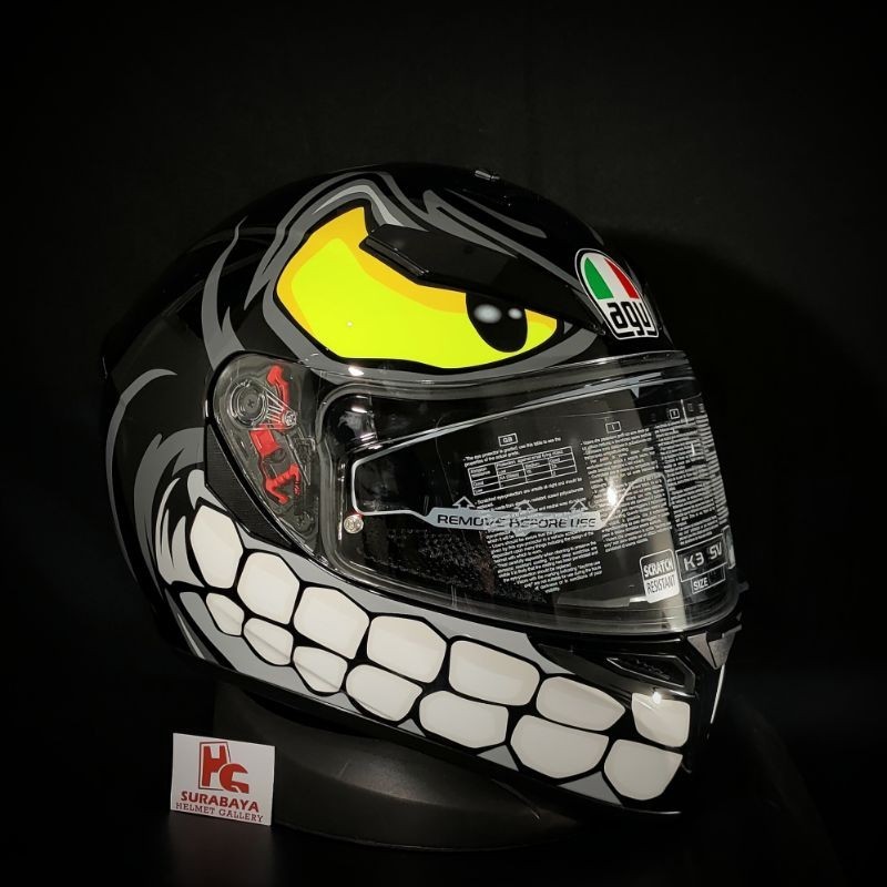 Jual AGV K3SV Angry Black | Shopee Indonesia