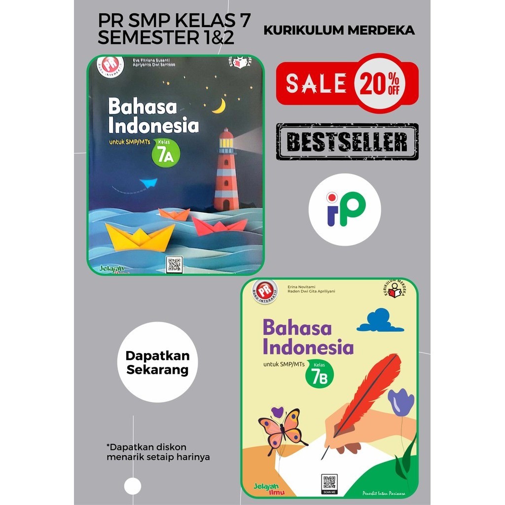 Jual Buku Pr/Lks Bahasa Indonesia Kelas 7 SMP/MTS Semester 1&2 Kurikulum Merdeka Intan pariwara ...