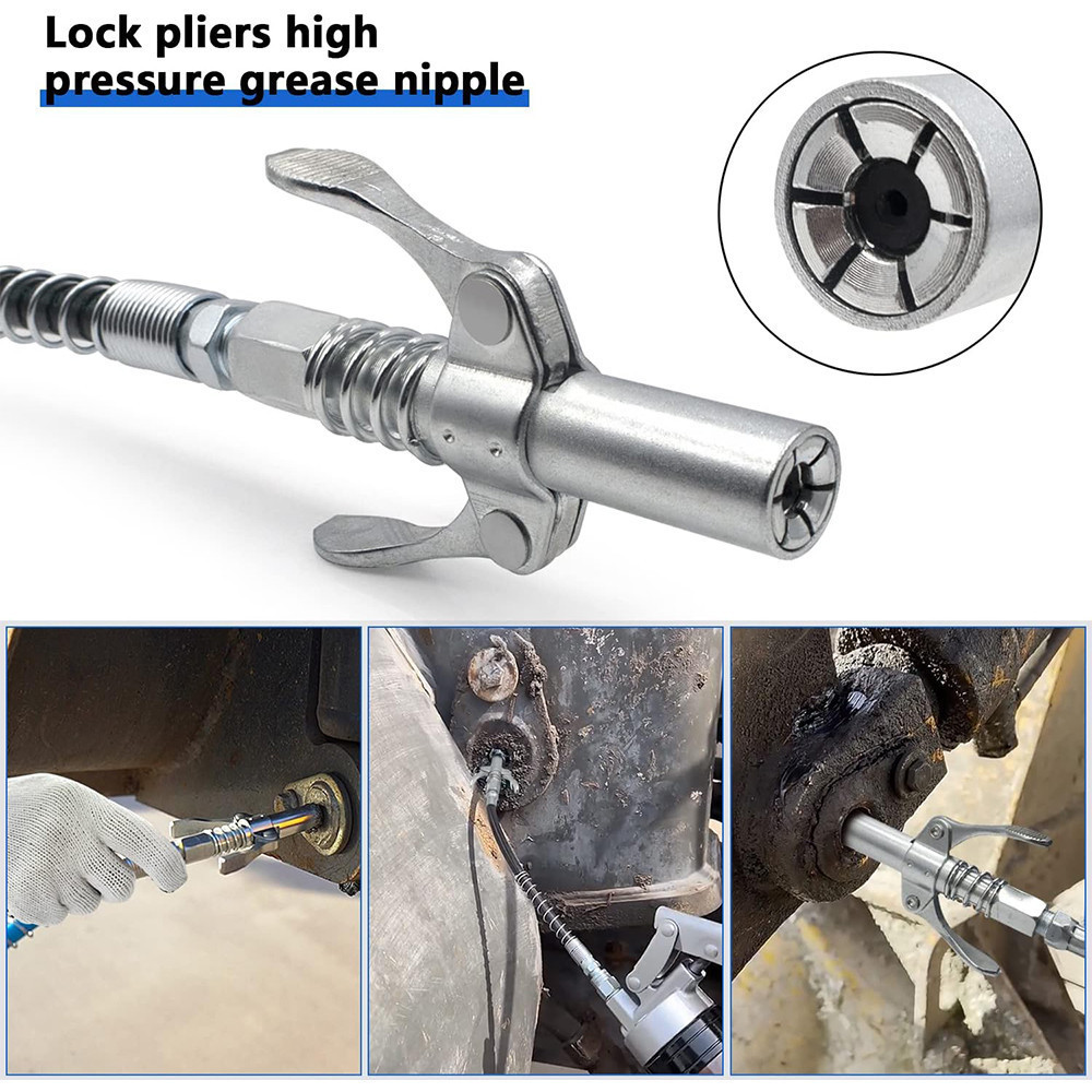 Jual Gemuk Grease Gun Coupler High Pressure Grease Gun Pistol Gemuk ...