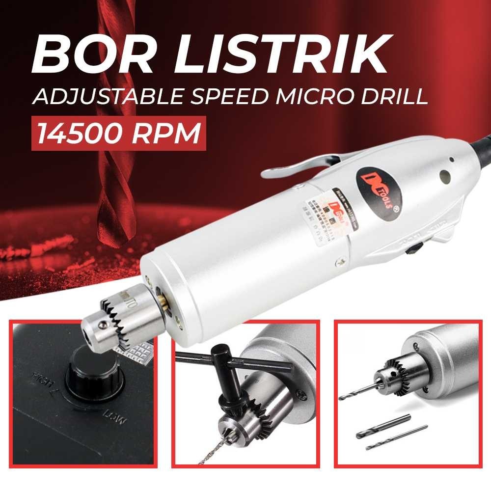 Jual Bor Listrik DCTOOLS Adjustable Speed Micro Drill 14500RPM - DC ...